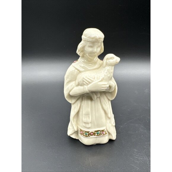 Lenox | Holiday | Lenox China Jewels Shepherd Boy Lamb Kneeling Retired ...